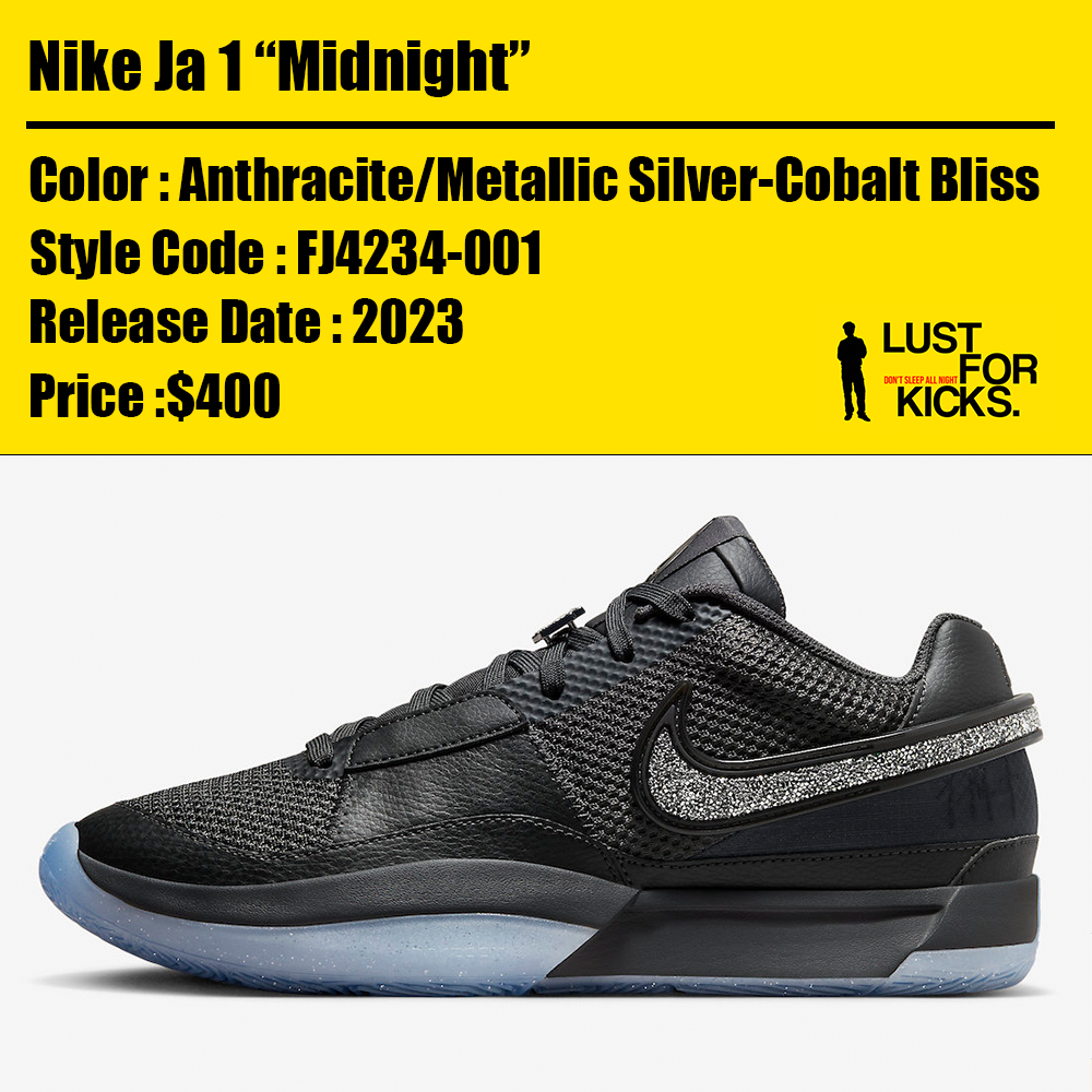 2023年発売Nike Ja 1 “Midnight” | Shot Clock